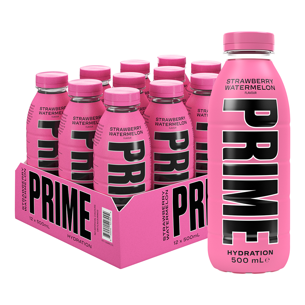 Prime Hydration Drink Strawberry & Watermelon Flavour 500ml (Pack of 1 ...