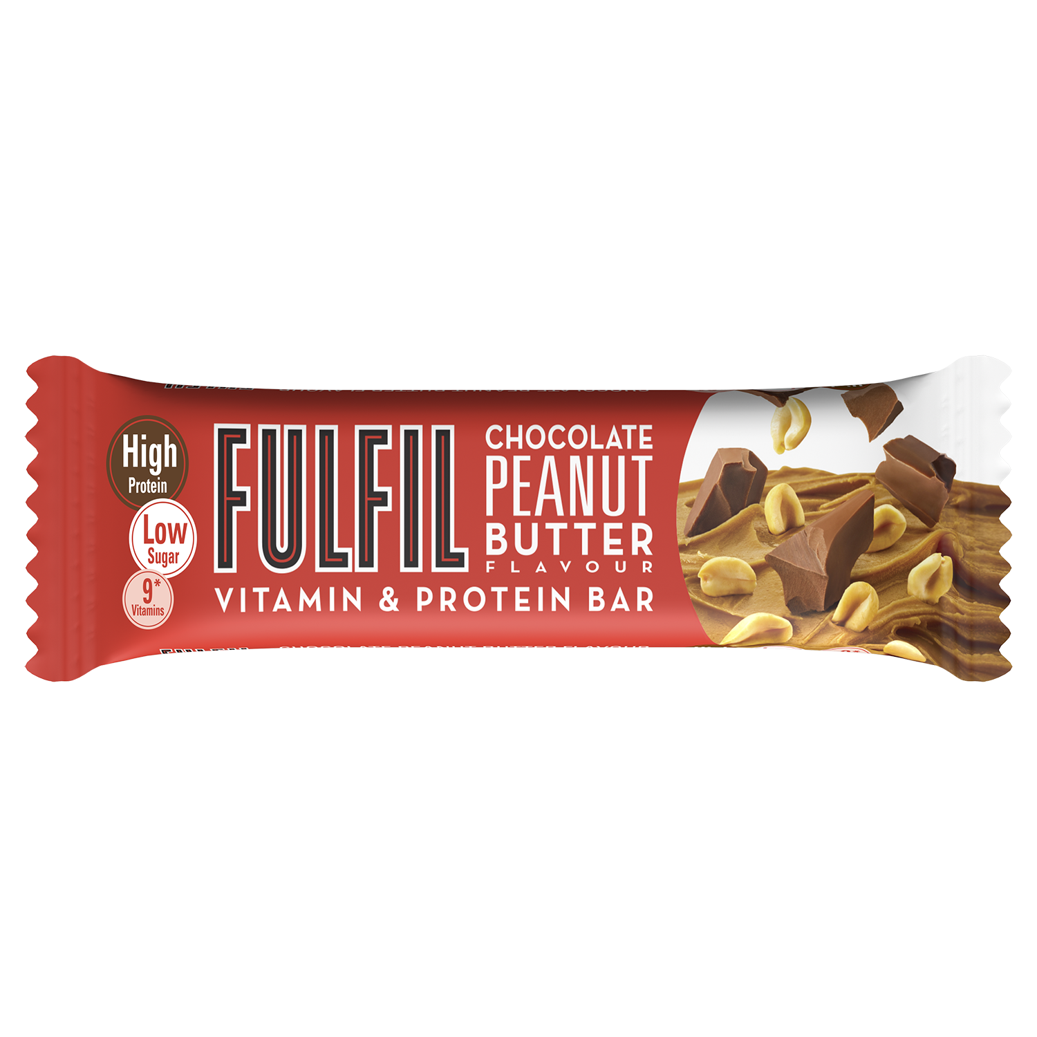 Fulfil Chocolate Peanut Butter Flavour - Vitamin & Protein Bar,Low Sug ...