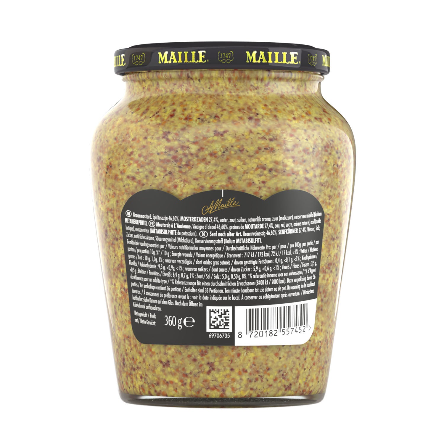 Maille Mustard The Old Style 360gm - Click Cuisine