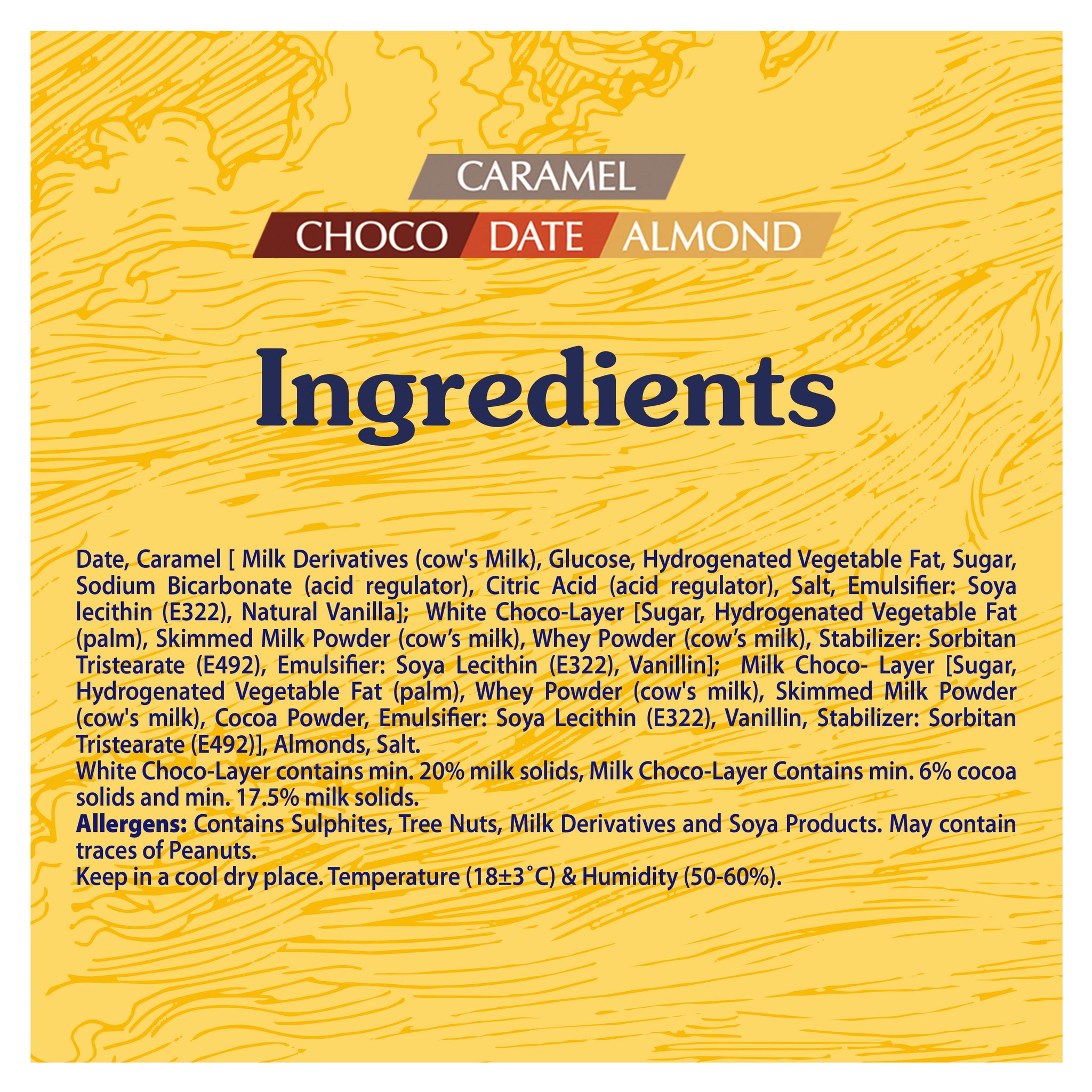 Arabian Delights Chocodate with Caramel, Chocolate Coated Bite-Sized S ...