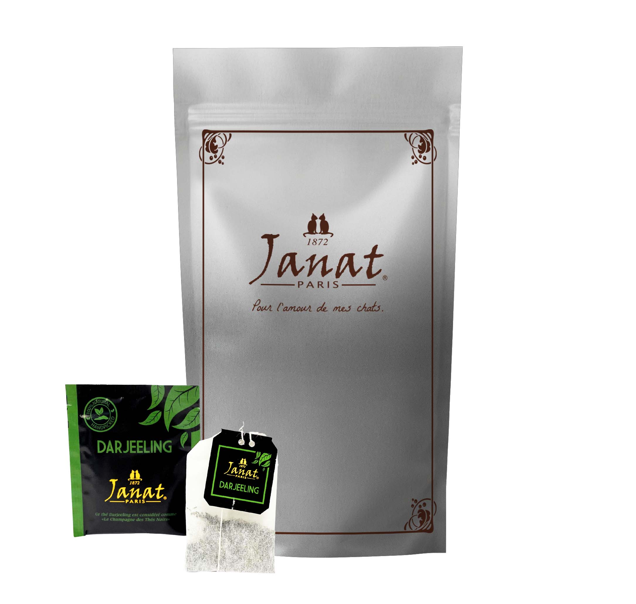 Janat Professional Series Ziplock Darjeeling 100 Tea Bags – Click Cuisine