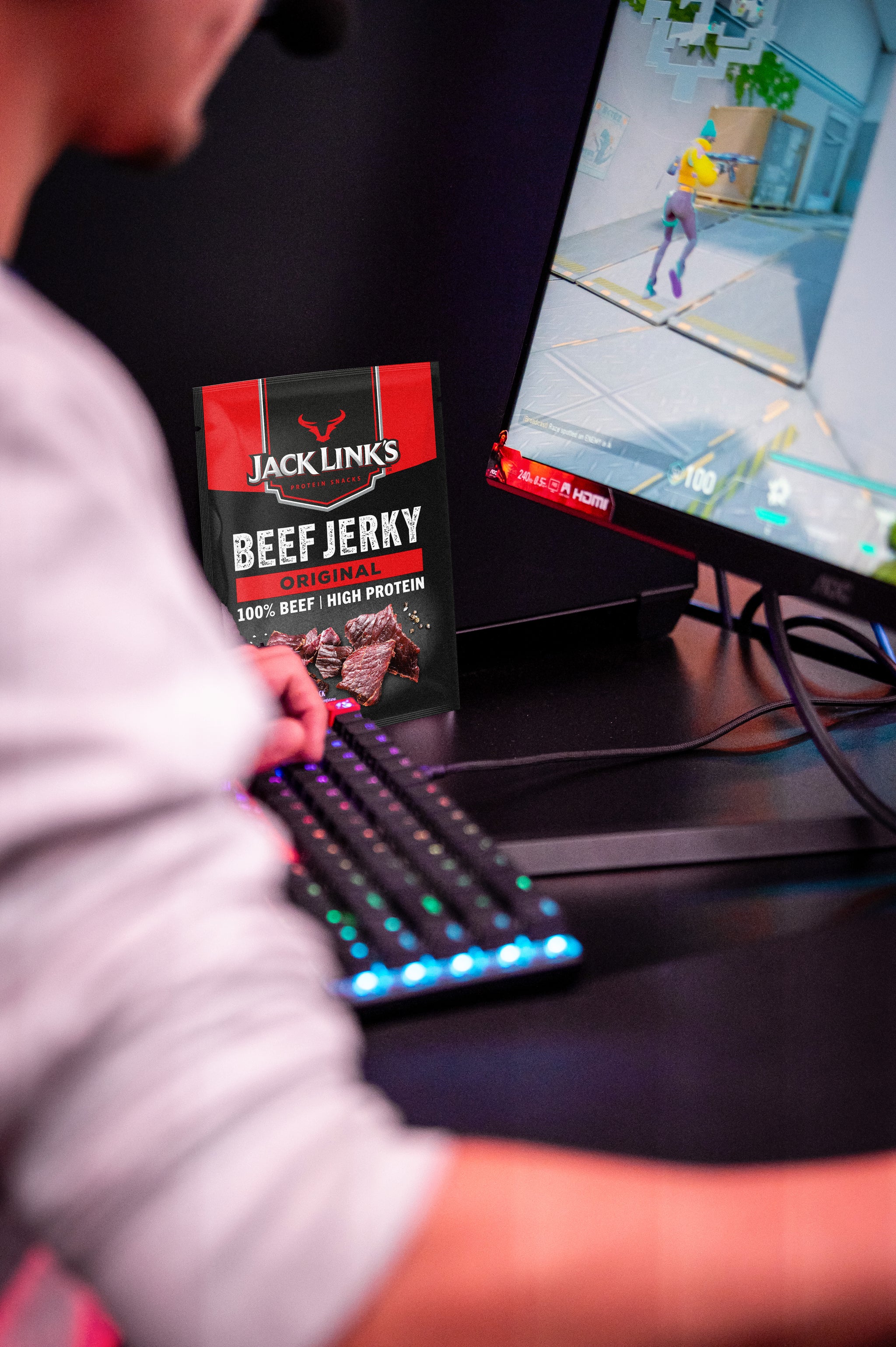 Jack Link’s Beef Jerky Original - High Protein Meat Snack - Dried Hala ...