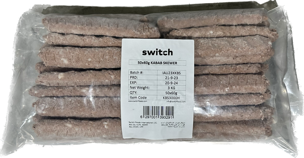 Switch 100% Plant-based Kabab, 3Kg, GMO-free, Cholesterol-free, Soy-fr ...