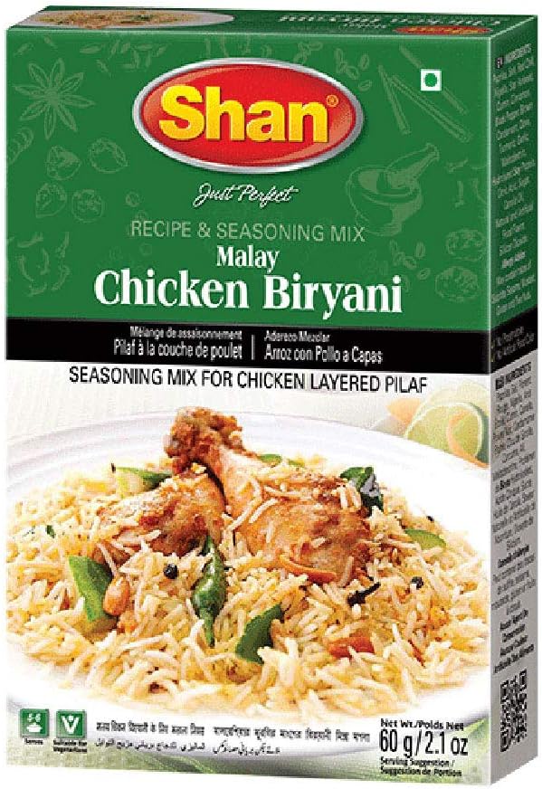 Shan Malay Chicken Biriyani Recipe & Seasoning Mix 60gm – Click Cuisine
