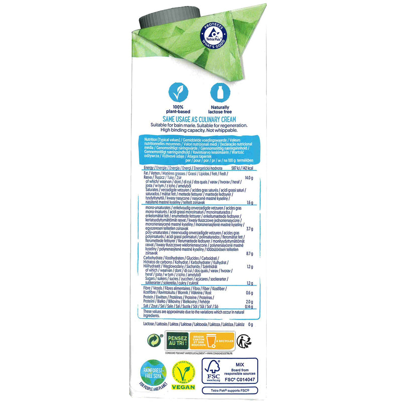 Alpro Soy Cooking Cream |100% Plant Based| 1L - Click Cuisine