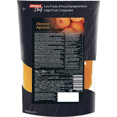 Andros Chef Apricot High Fruit Compote 1Kg - Click Cuisine