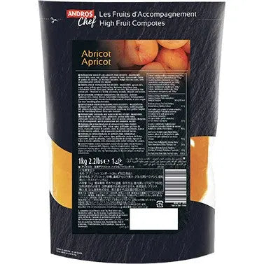 Andros Chef Frozen William Pear Puree 1Kg Tub - Click Cuisine