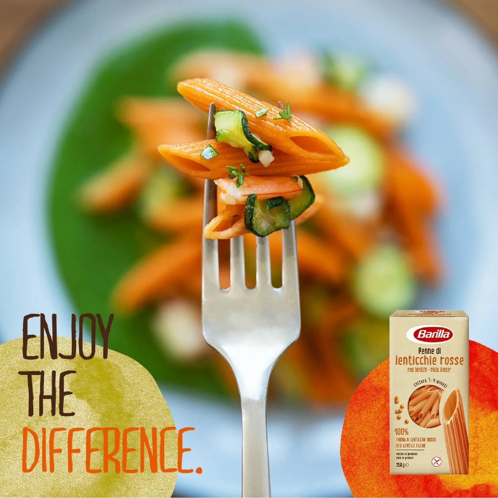 Barilla Pasta Penne Rigate Red Lentil Gluten Free 250g - Click Cuisine