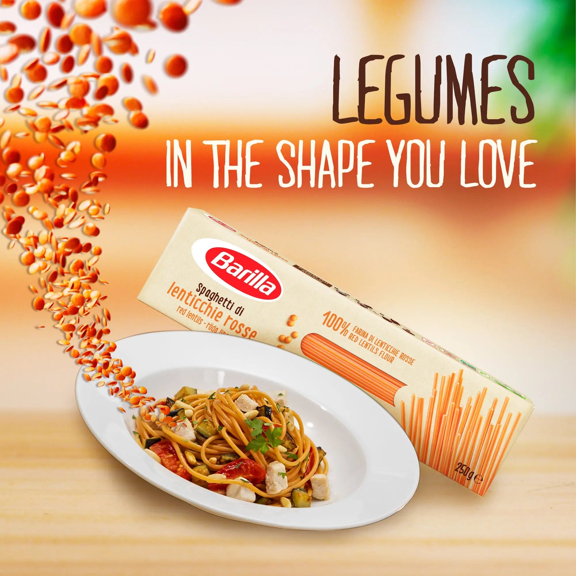 Barilla Pasta Spaghetti Red Lentil Gluten Free 250g – Click Cuisine