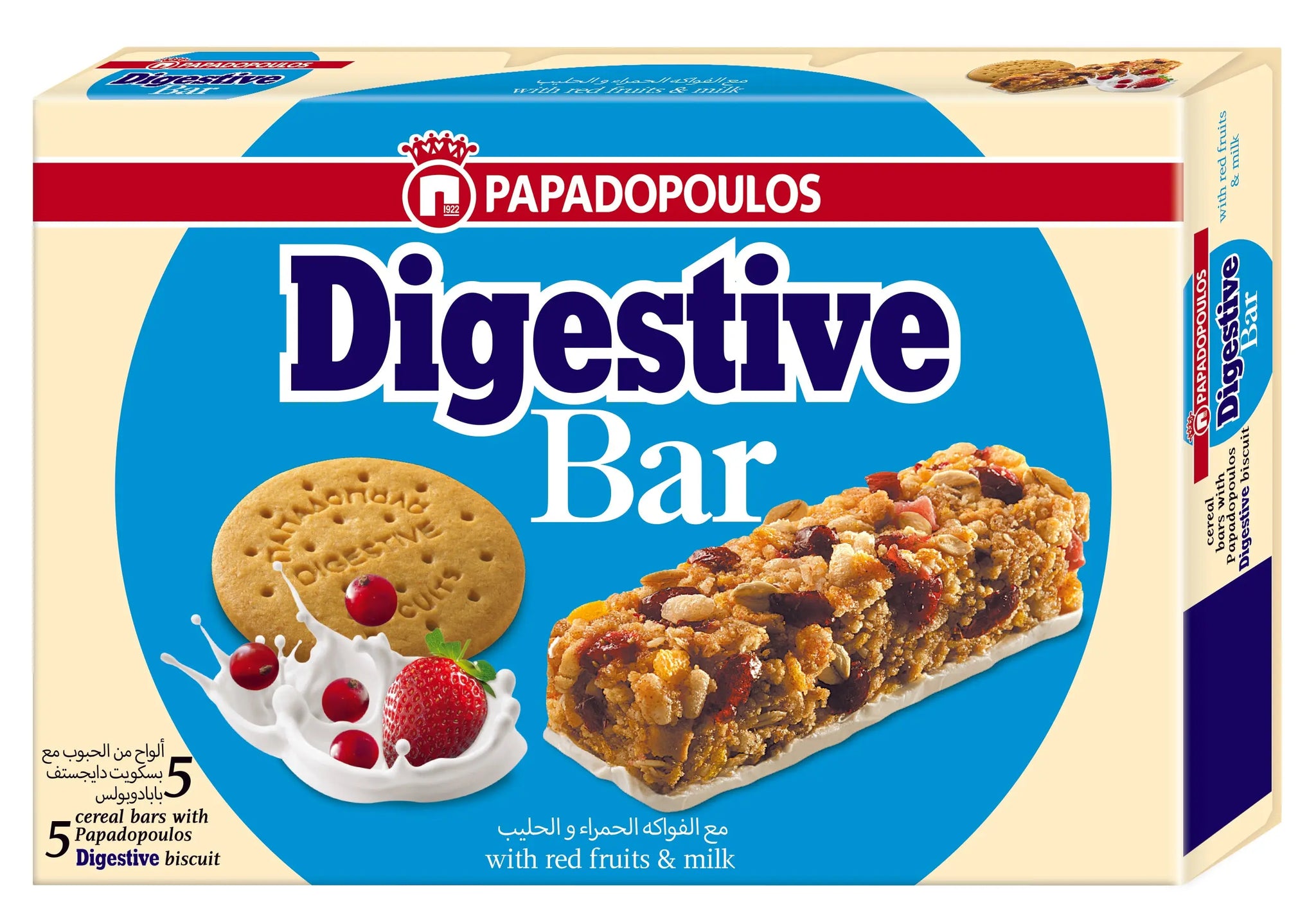 Digestive Bar with Fruits and Milk 5 x 28g – Click Cuisine