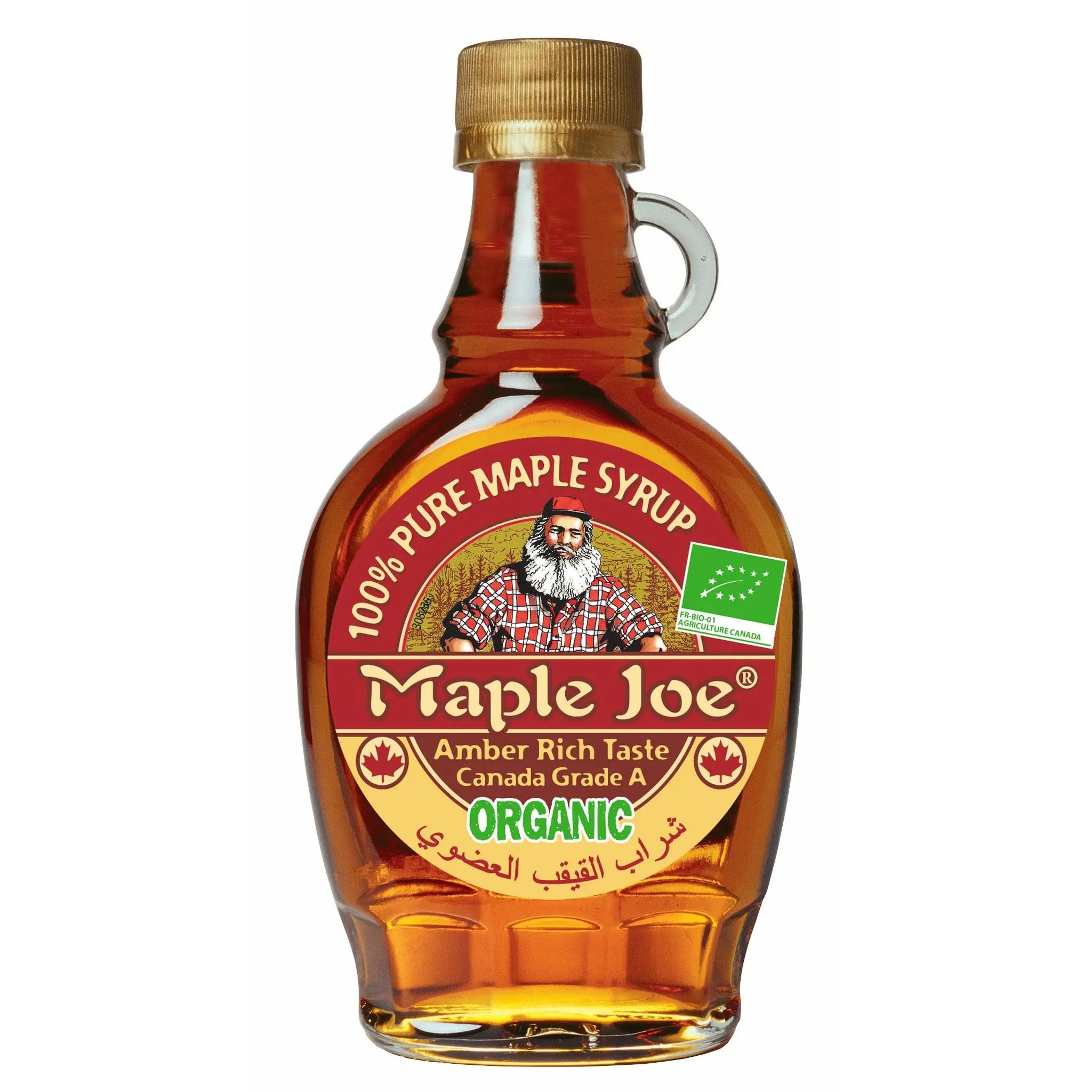 Maple Joe Syrup Organic Glass Jar 250g - Click Cuisine