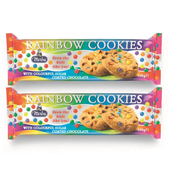 Merba Rainbow Cookies 150g x 2 - Click Cuisine