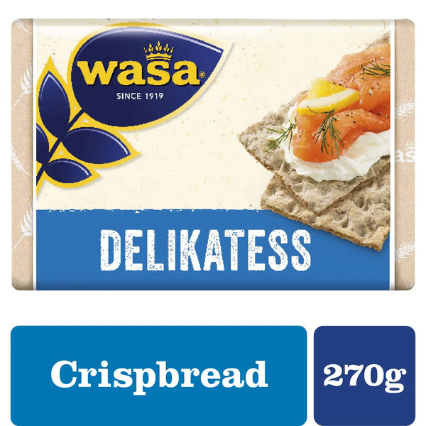 Wasa Delikatess Rye Crispbread Crackers 270g - Click Cuisine